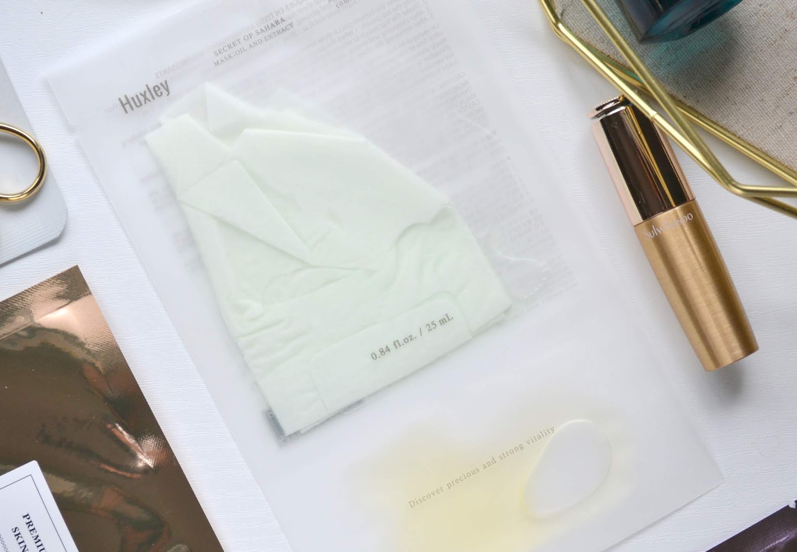 SHEET MASK | Huxley Secret of Sahara Mask Oil and Extract | Cosmetic ...