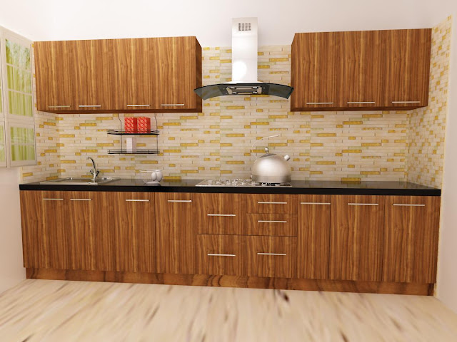 WPC Board Kitchen Cabinets