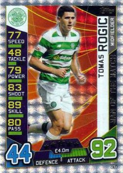 Trading Card Hub.UK: Topps Match Attax SPFL 2016-2017 Celtic Set