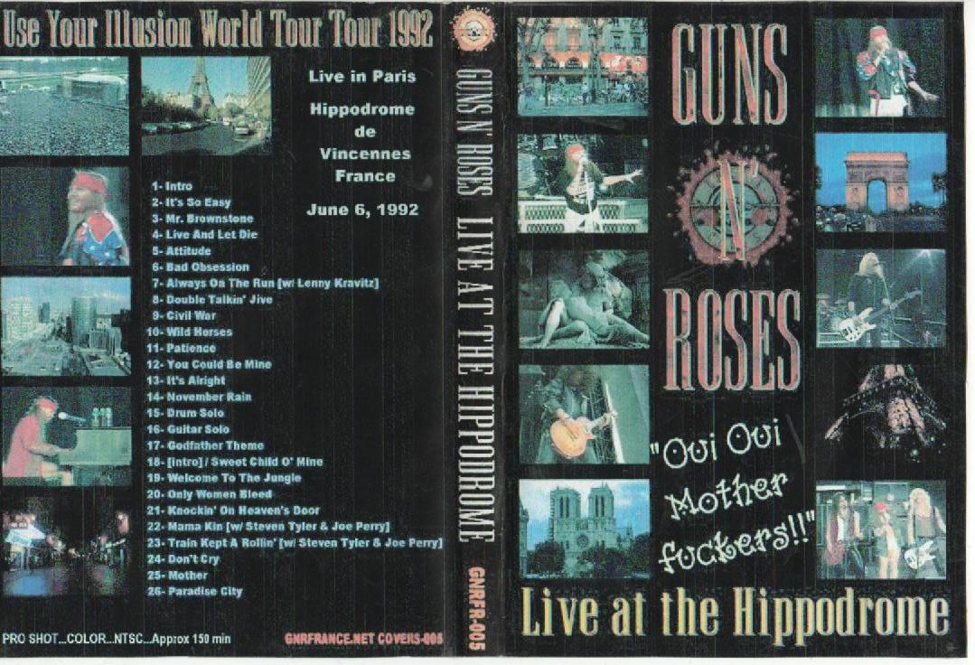 metal edge dvds: Guns n'Roses "Live in Paris 1992"