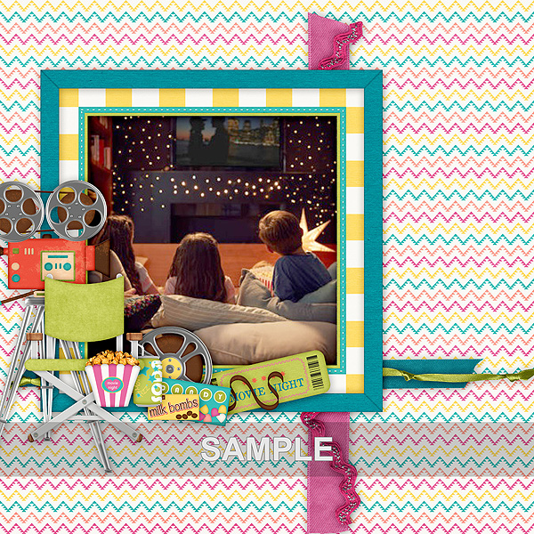 Couric Designs Quality Digital Scrapbooking: June Exclusive "Movie ...