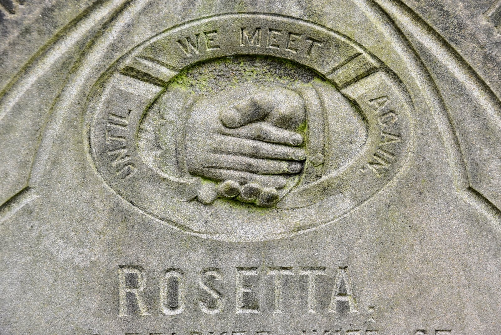 The Graveyard Detective: Clasped Hands Grave Art