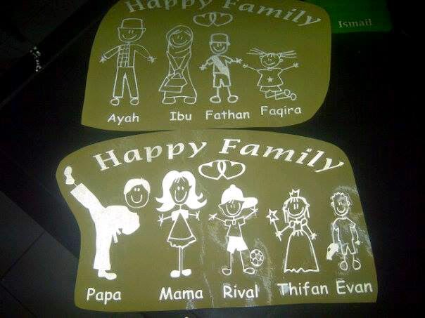 Stiker Family: Stiker Family Sticker Keluarga Karakter Lucu n Bagus ...