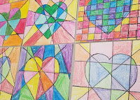 Mrs. Pearce's Art Room : Warm / Cool Hearts