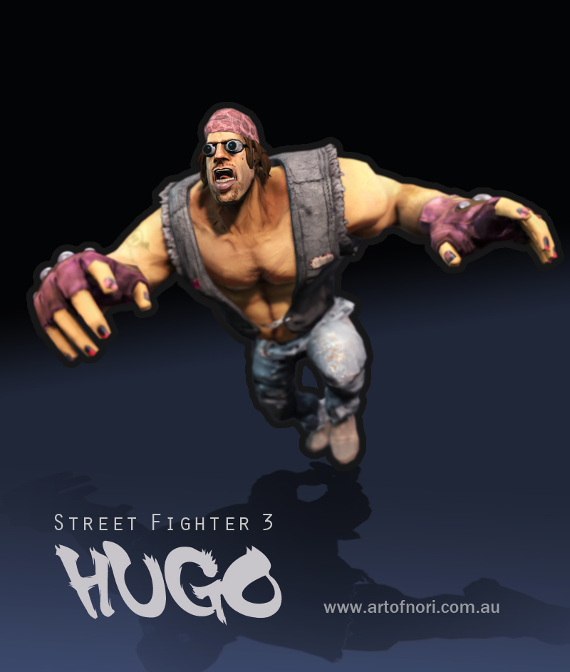 Basically an art blog: Hugo - Street Fighter IV remake