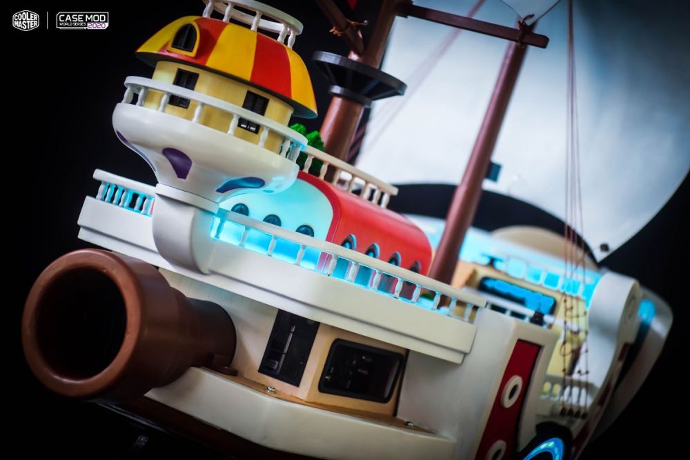 Chiếc case PC dựa trên hình tượng chiếc thuyền Thousand Sunny trong One ...