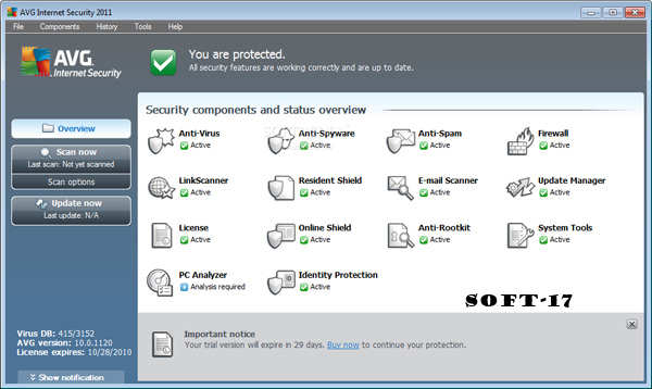 AVG Internet Security 2011 Full Version - azizal's blog - Info info ...