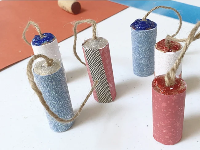 Easy DIY Decorative Firecracker Bowl Fillers