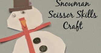 Snowman Cutting Activity for Preschool | School Time Snippets