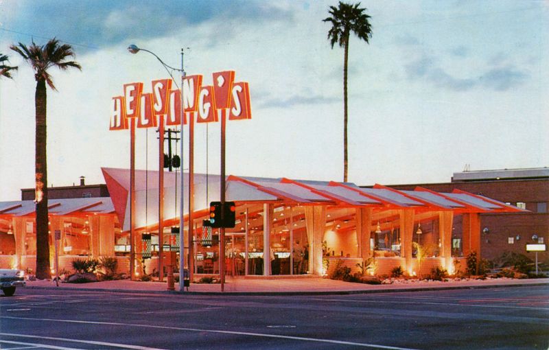 Outside of American Restaurants in the Late 1950s and ’60s Through ...