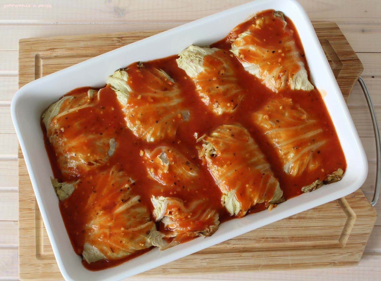 gołąbki z ryżem i warzywami