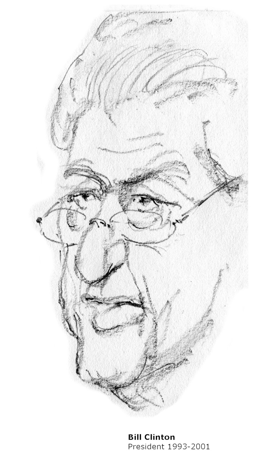 daily drawings: Bill Clinton