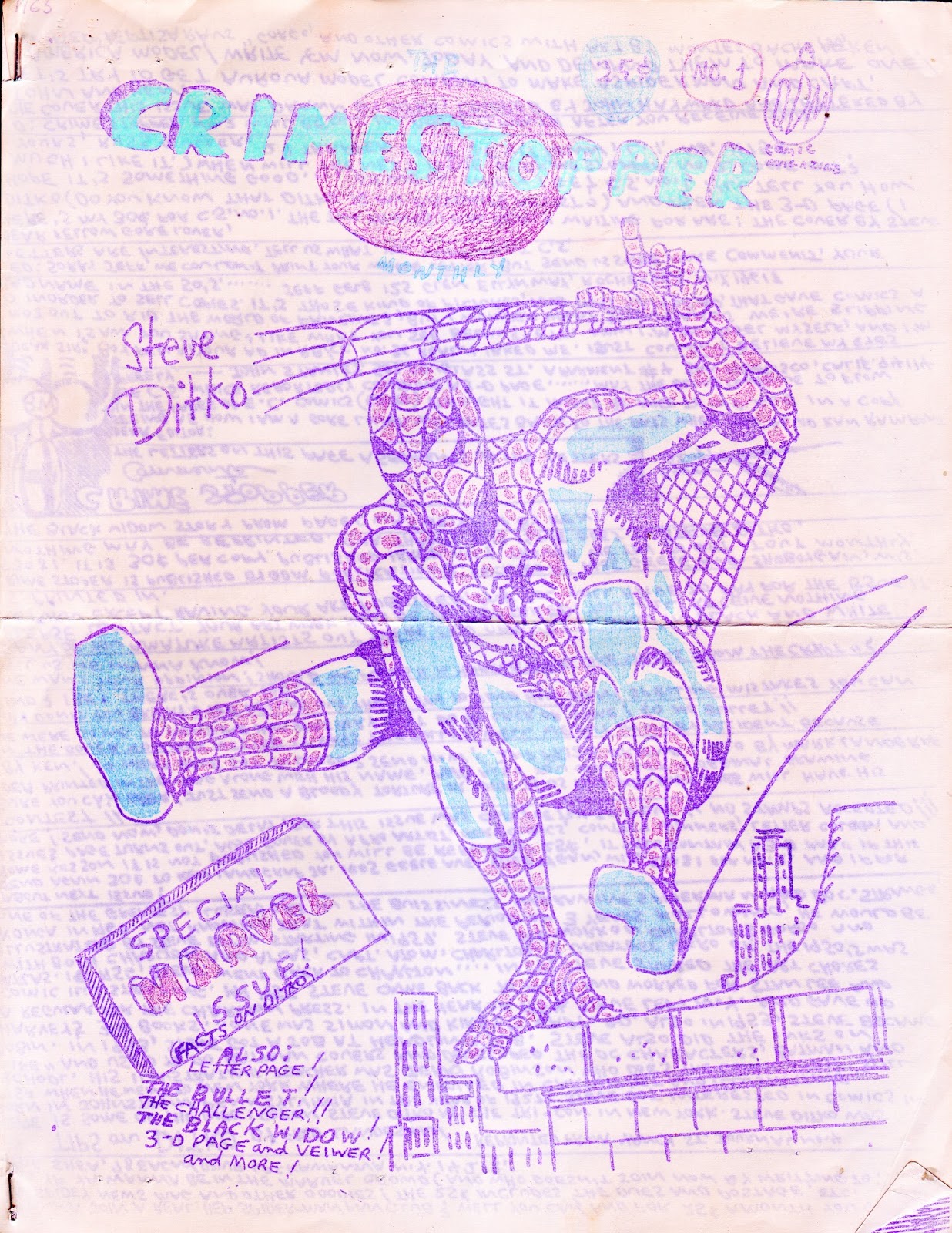 Marvel Mysteries and Comics Minutiae: Steve Ditko's Fanzine Art: 1963-1986