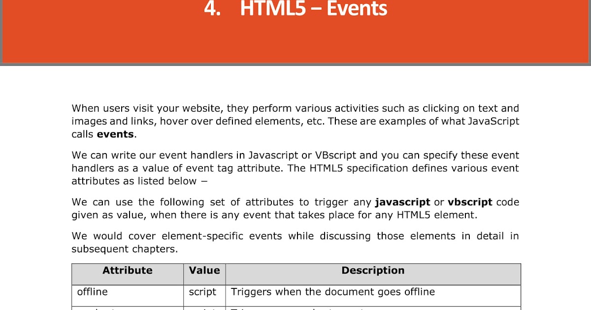 Computer Languages And Work From Home Jobs Html5 Events