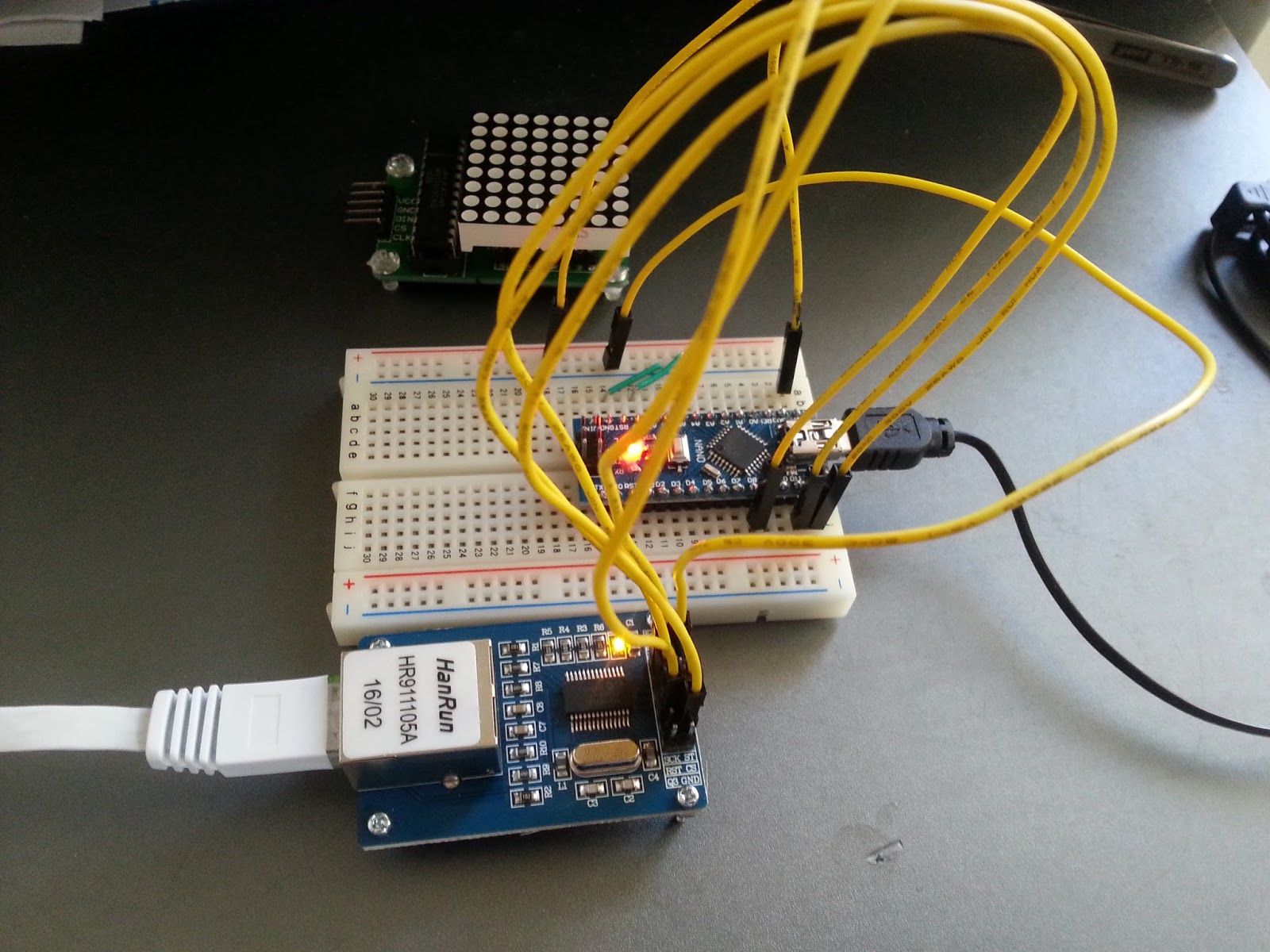 izumogeiger: ENC28J60でarduinoをLANに接続