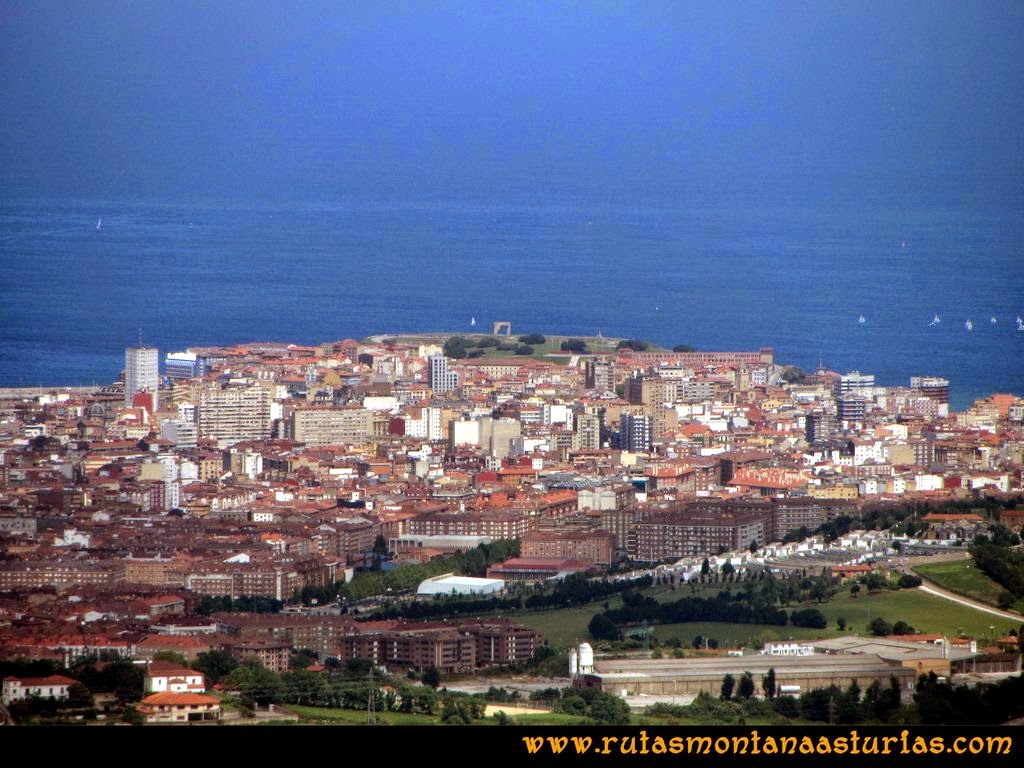 SENDA VERDE de la CAMOCHA y PICO DEL SOL desde GIJÓN | Pasu A Pasu ...