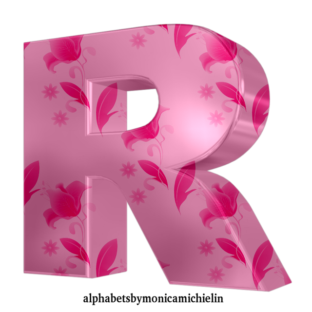 M. Michielin Alphabets: PINK FLOWERS PASTEL ALPHABET SEAMLESS, NUMBERS ...