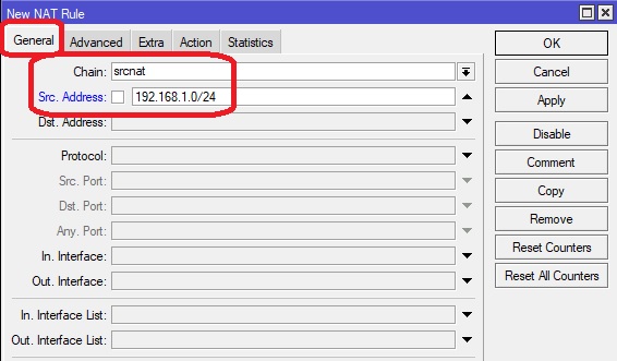 Knowledge Area: Winbox NAT Setup