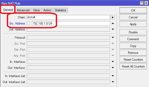 Knowledge Area: Mikrotik Winbox NAT Configuration