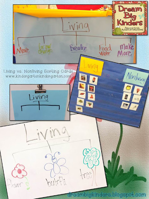 Dream Big Kinders: Living vs. Nonliving