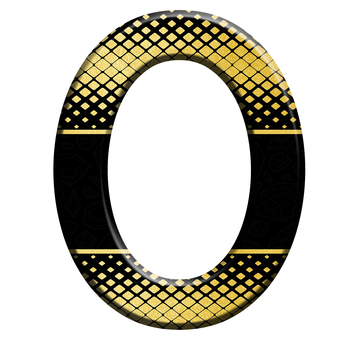 Blindada Por Deus Alfabeto Dourado E Preto Png