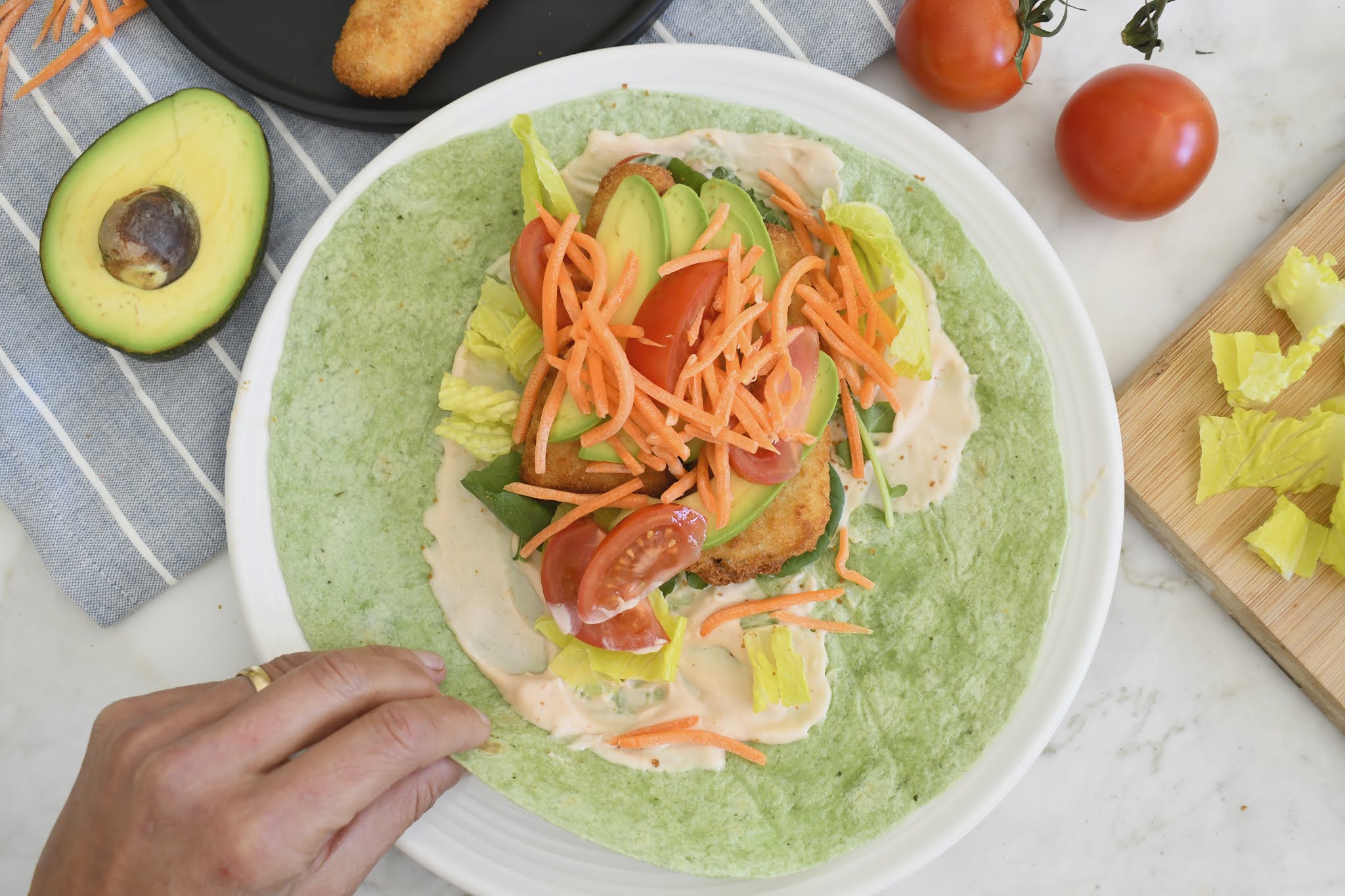 Cooking with Manuela: Crunchy Fish Fillet Wraps