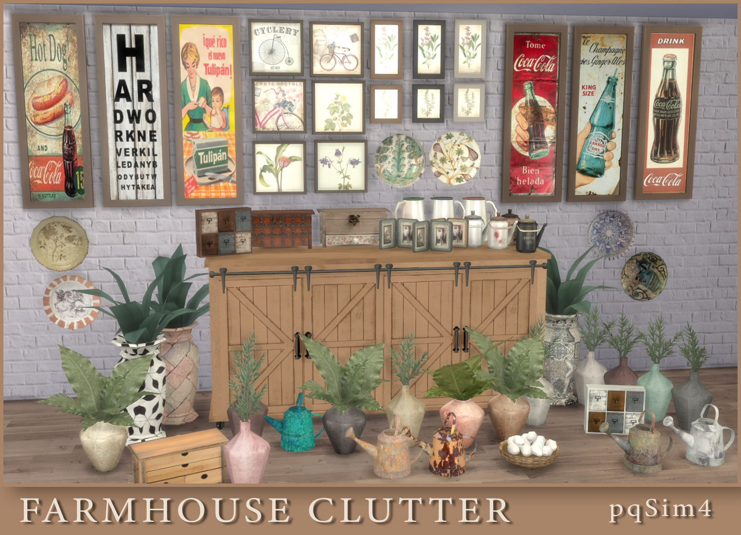 FarmHouse Clutter. The Sims 4 Custom Content.