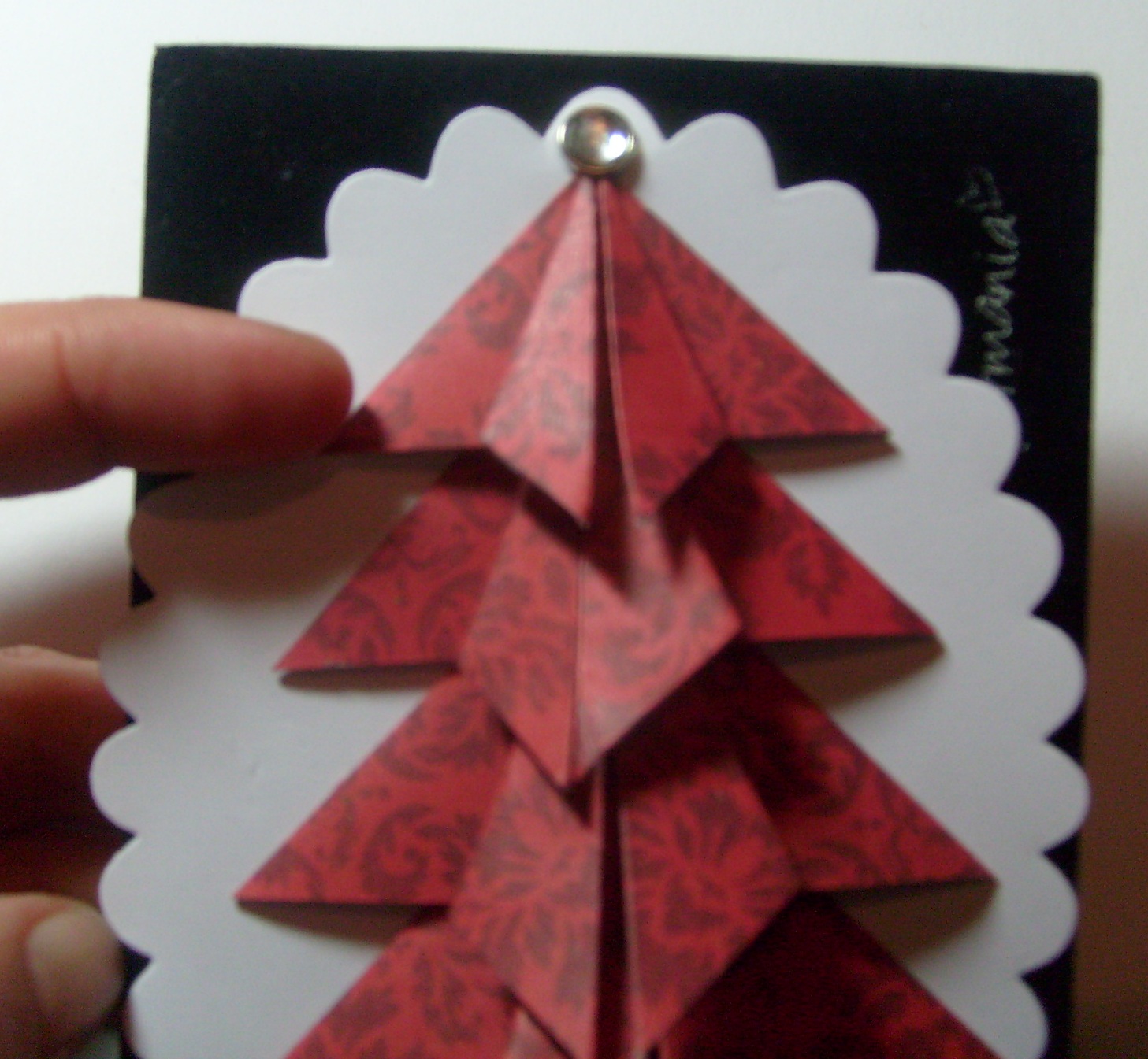 Night Owl Designs: Folded Christmas Tree Card Tutorial