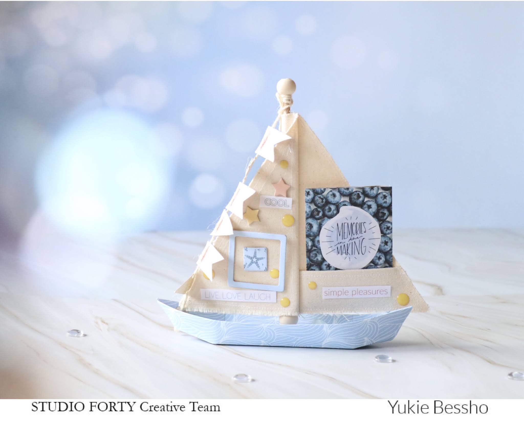 Memory keeping paper yachts | Yukie Bessho - StudioForty