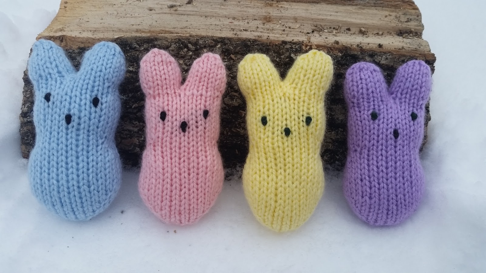 Knit Peeps Bunnies *free pattern*