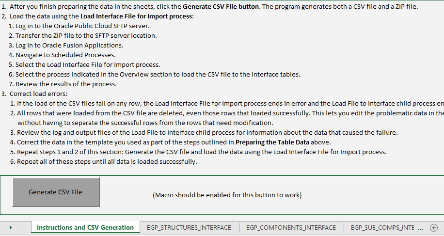 Oracle Cloud: Import Item Structure Menggunakan Spreadsheet | Rainz Code