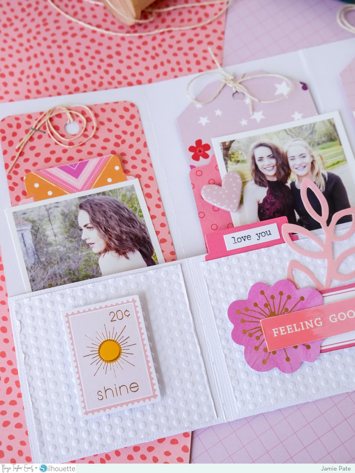 Mini Album Card with Tags by Jamie Pate | Paige Taylor Evans