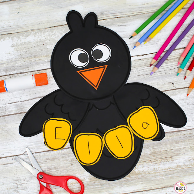 Scarecrow and Crow Name and Writing Crafts for Bulletin Boards | Mrs ...
