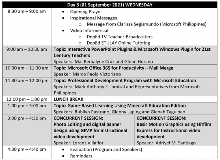 DAY 3 SESSION SECOND DEPED VIRTUAL INSET TOPICS SPEAKERS day-3-session-second-deped-virtual-inset-topics-speakers