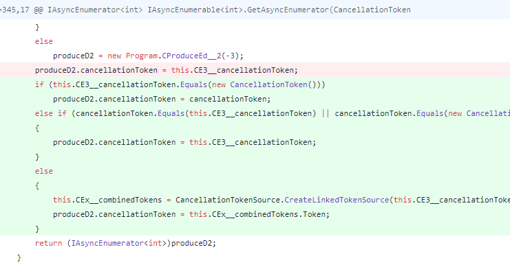 EnumeratorCancellation: CancellationToken parameter from the generated ...