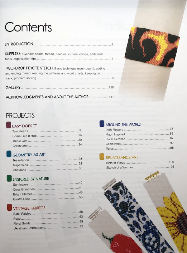 Book Review : Two-Drop Peyote Patterns / The Beading Gem