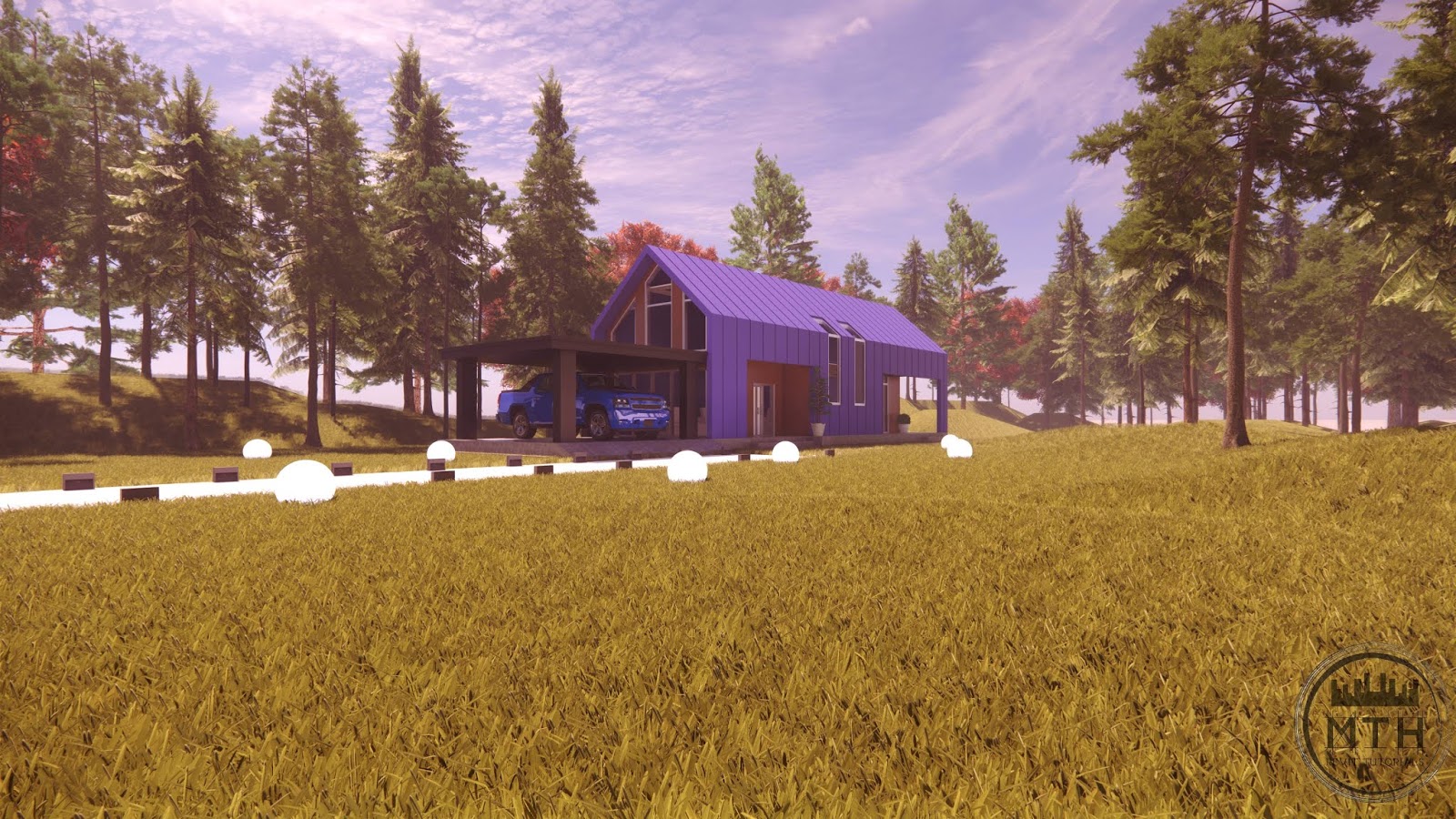 Cabin in the Woods Rendering | Revit+Enscape - TEST.CADNEEDS