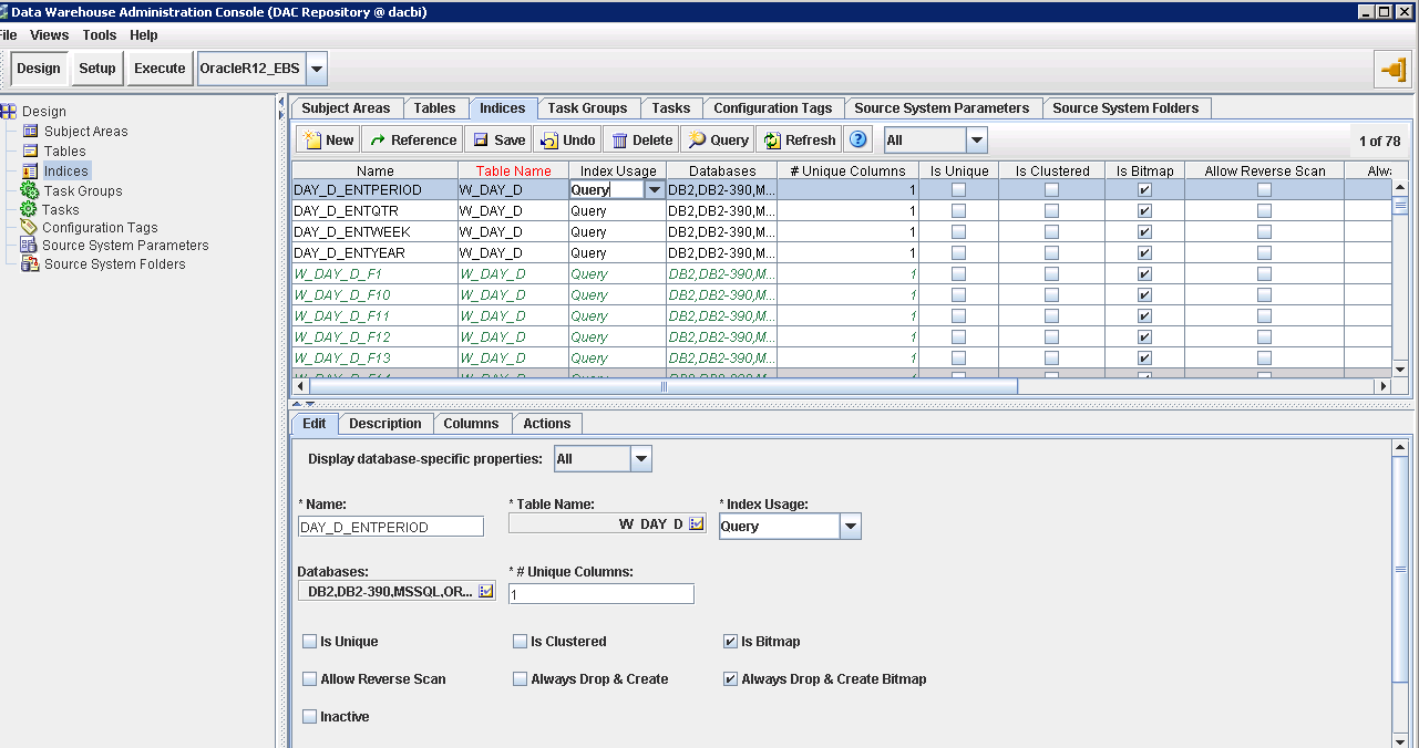 Oracle Business intelligence Gyaan: Steps to add Custome Indices in ...