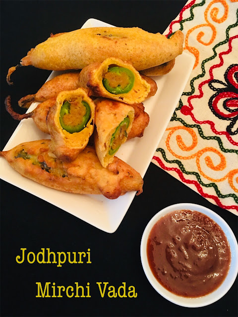 Jodhpuri Mirchi Vada - From Sushma's Kitchen
