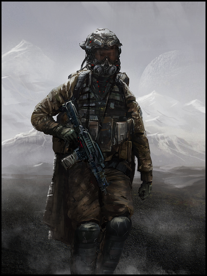 Spec op trooper demo, by Mark Molnar | Shadowrun, Cyberpunk, Trooper