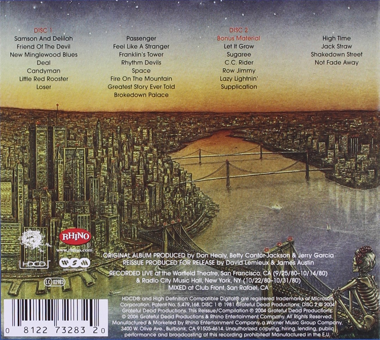 Classic Rock Covers Database: Grateful Dead - Dead Set (1981)