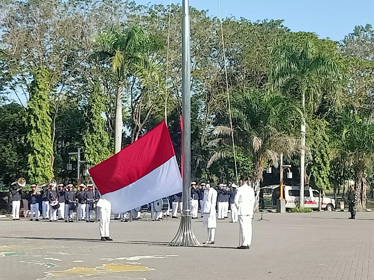 Upacara Detik Detik Proklamasi Kemerdekaan Ke 75 Republik Indonesia Tahun 2020. Di Halaman ...
