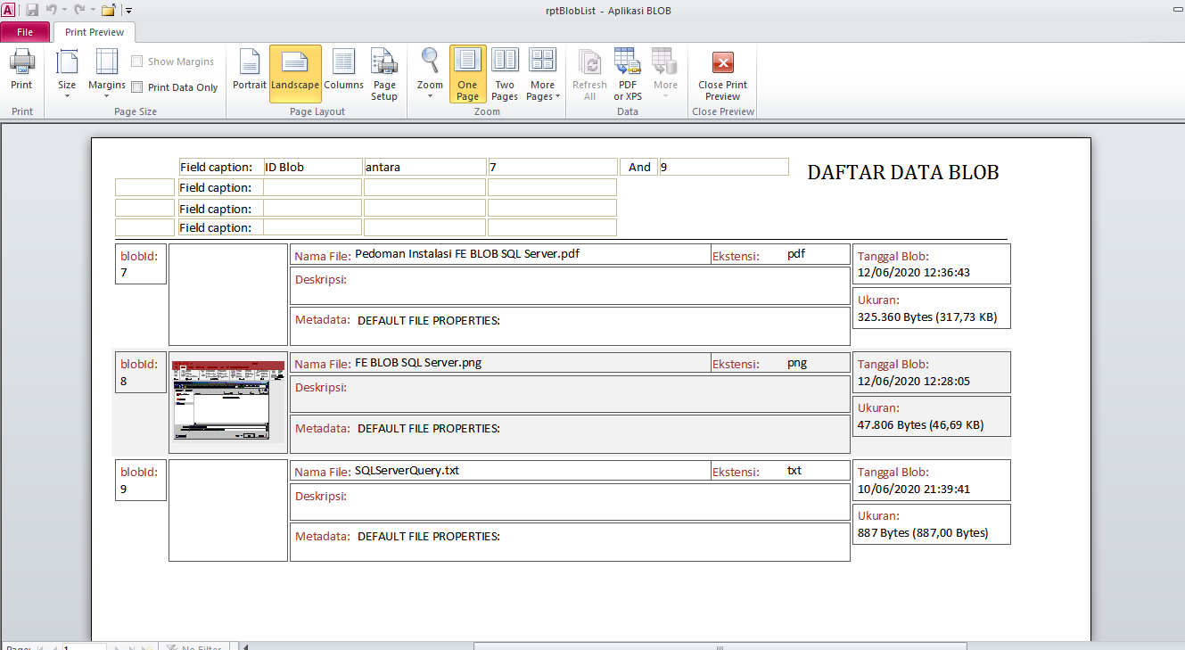 Aplikasi E-Document Sederhana Menggunakan Access (Front-End) dan SQL ...