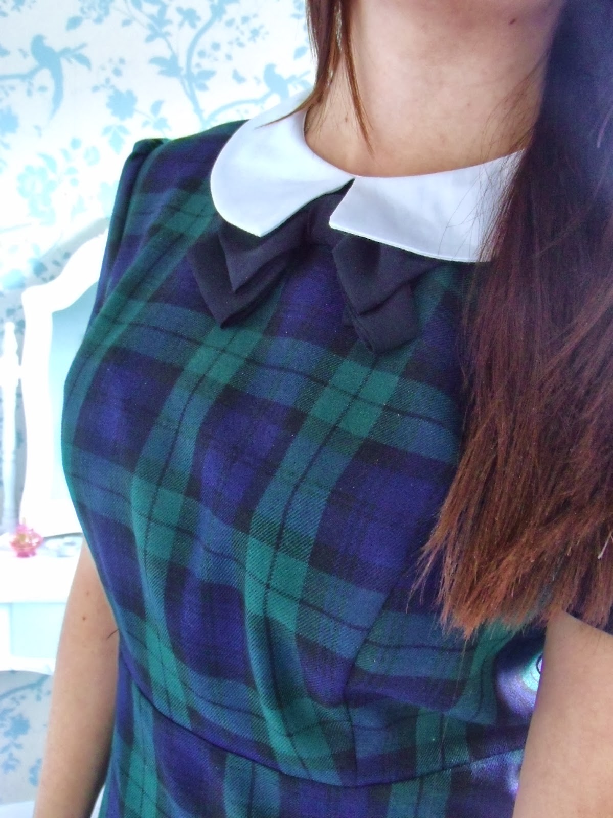 Primark Tartan Collar Dress OOTD ♥ - Victoria's Vintage Blog