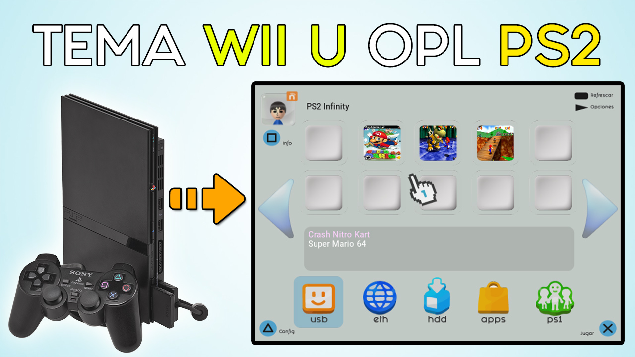 Descargar Tema WII U para OPL PS2 - PS2 Infinity