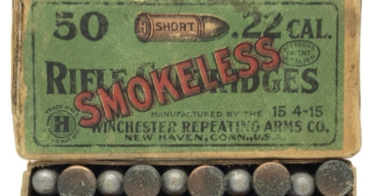 Vintage Outdoors: 1915 Winchester 22 Short Smokeless 2 Piece Full Box ...