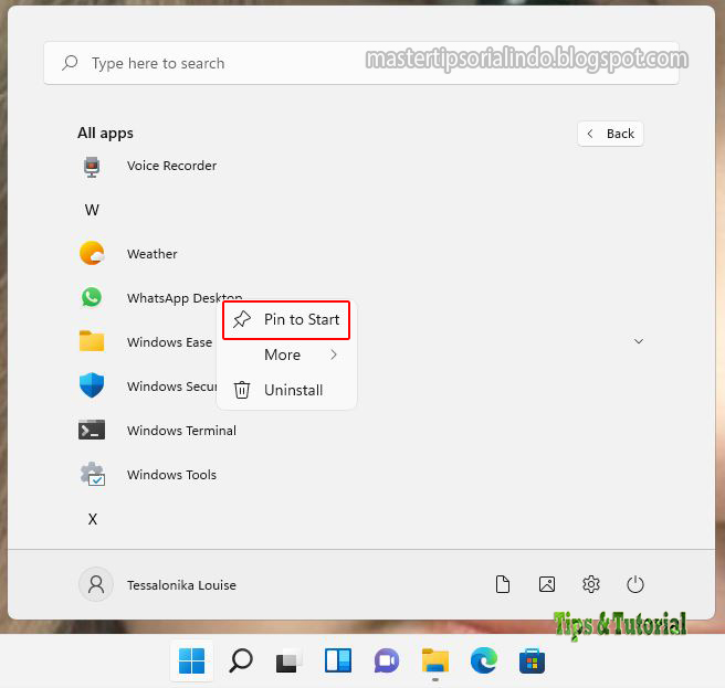 Cara Pin/Unpin Ikon ke Taskbar atau Start Menu di Windows 11 ...
