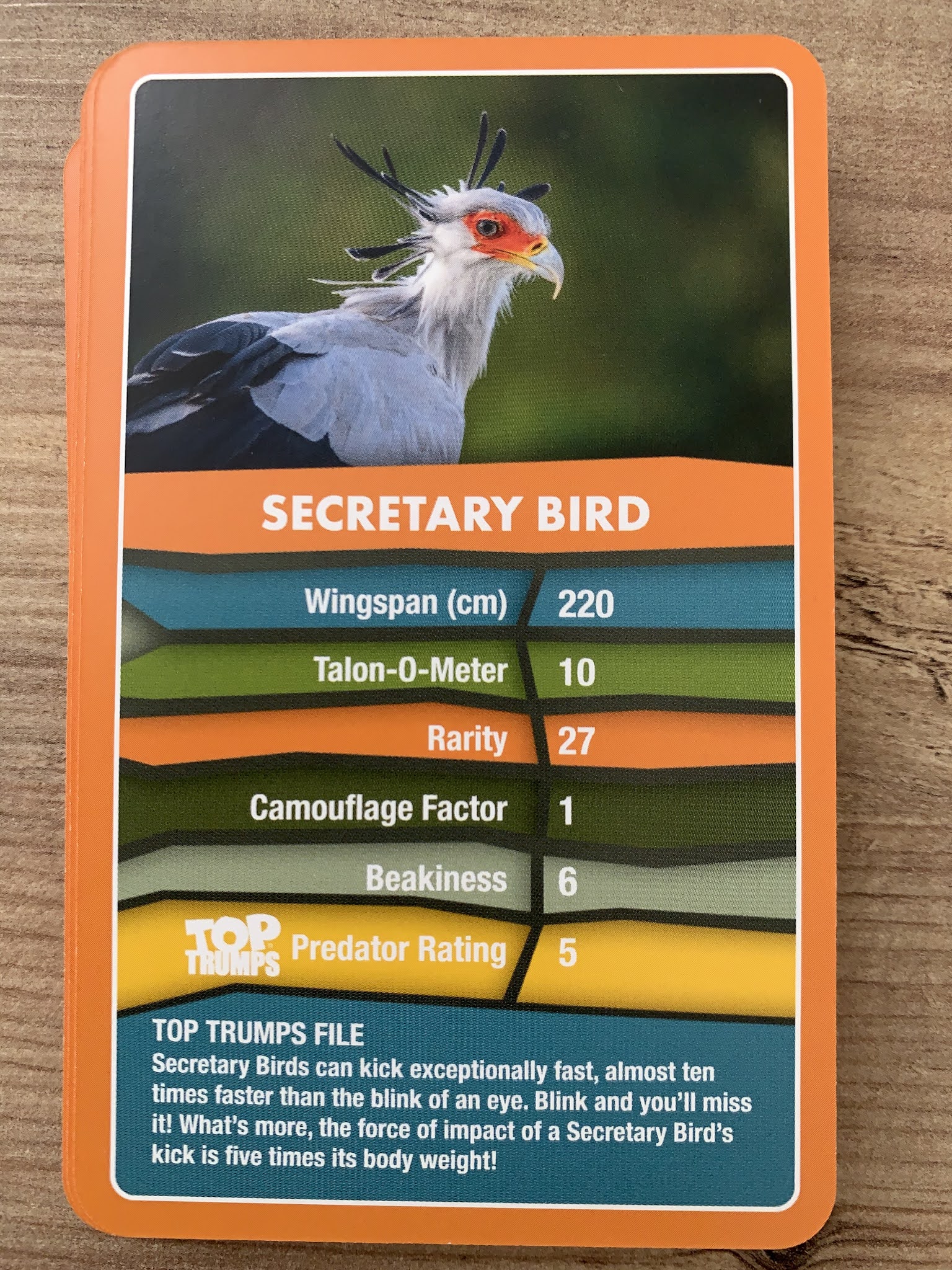 My Work in new Top Trumps Birds of Prey Pack