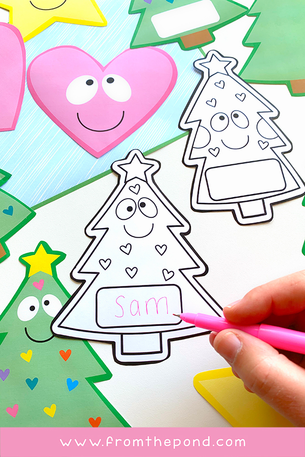 Christmas Tree Door Display | From the Pond