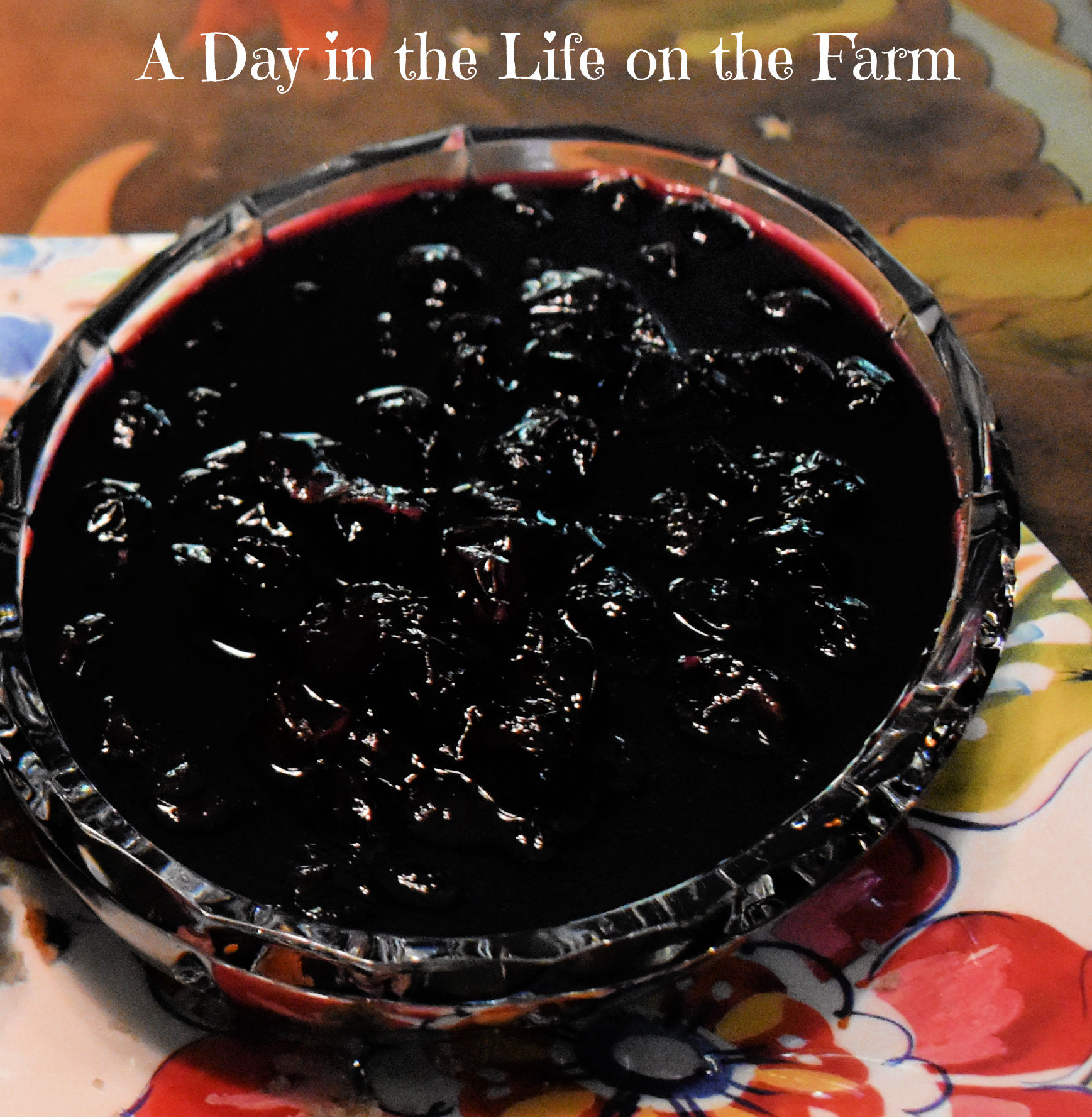 A Day in the Life on the Farm: Melted Blueberry Ice Cream Cake #BundtBakers